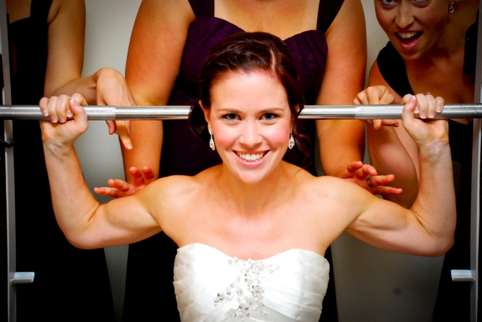 Could You Do a Burpee in your Wedding Dress? Meagan Can!